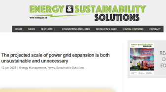 The projected scale of power grid expansion is both unsustainable and ...